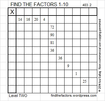 32 and Hooked on Factoring | Find the Factors