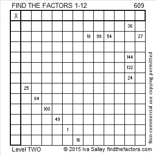 609 and Level 2 | Find the Factors