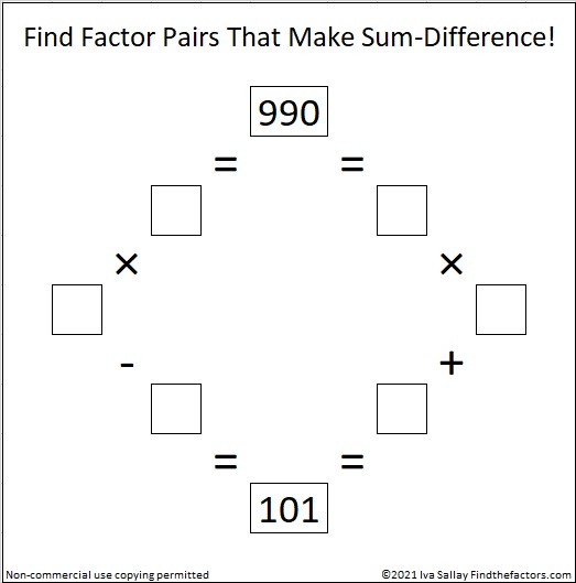 990 Christmas Factor Trees | Find the Factors