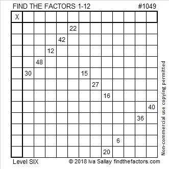 1049 and Level 6 | Find the Factors