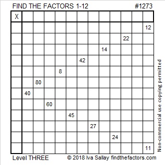1273 and Level 3 | Find the Factors