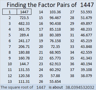 1447 Christmas Light Puzzle | Find the Factors