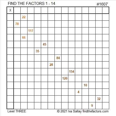 1607 Shillelagh | Find the Factors