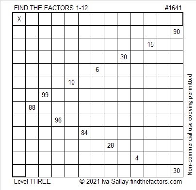 1641 and Level 3 | Find the Factors