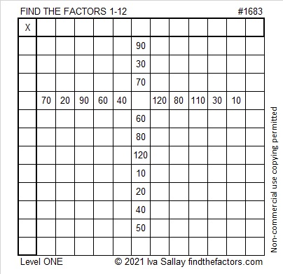 1683 Grave Marker | Find the Factors