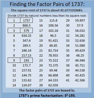 1737 What Logic Will You Use to Solve This Puzzle? | Find the Factors