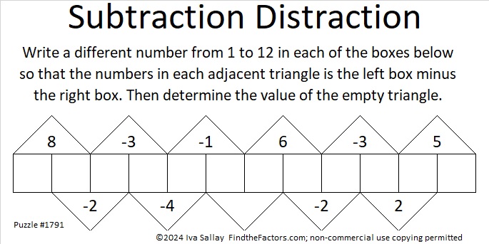 1791 What a Distraction This Puzzle Is! | Find the Factors